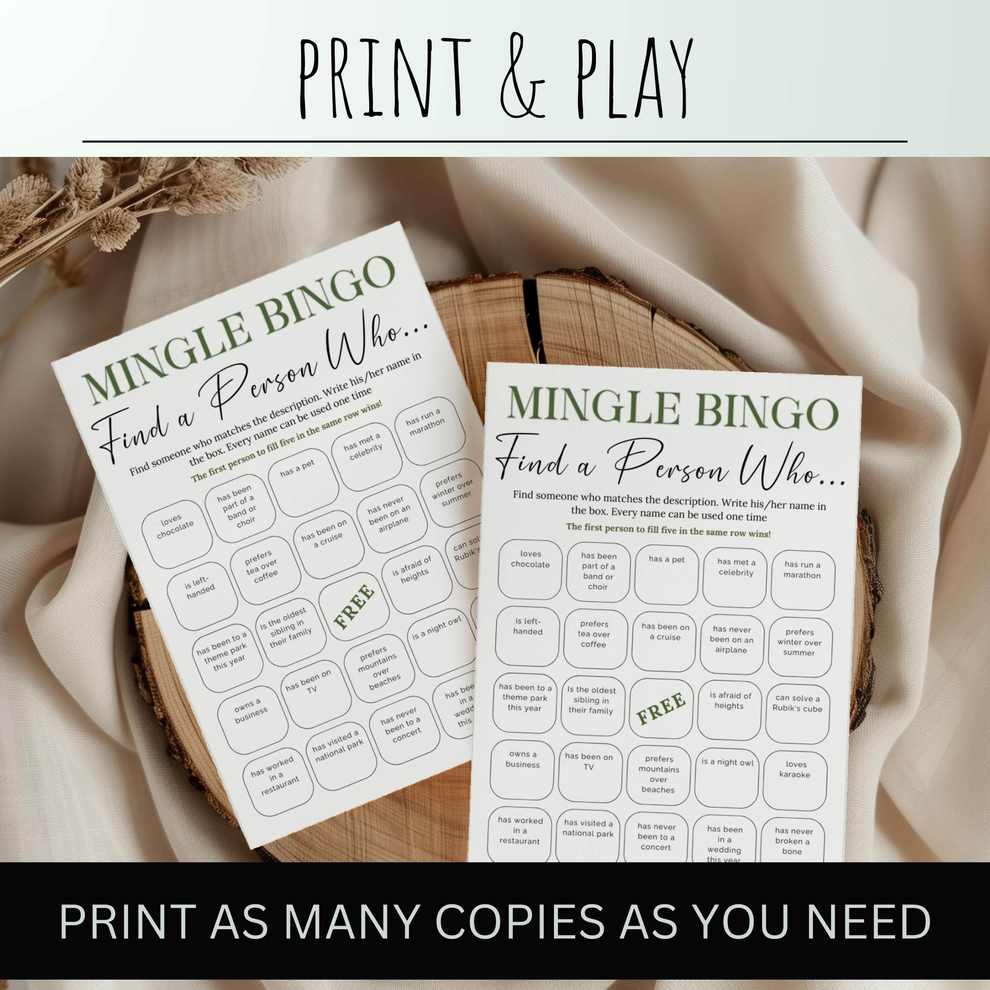 Getting to Know You Bingo, Fun Icebreaker Game for Office Parties, Team ...