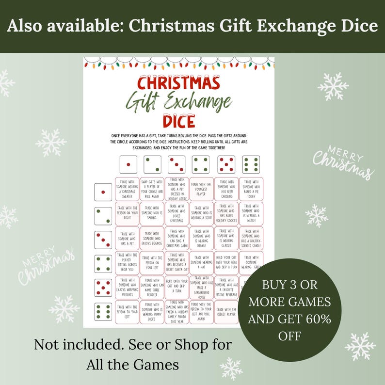 Left Right Poem - Fun Printable Christmas Gift Exchange Game for ...