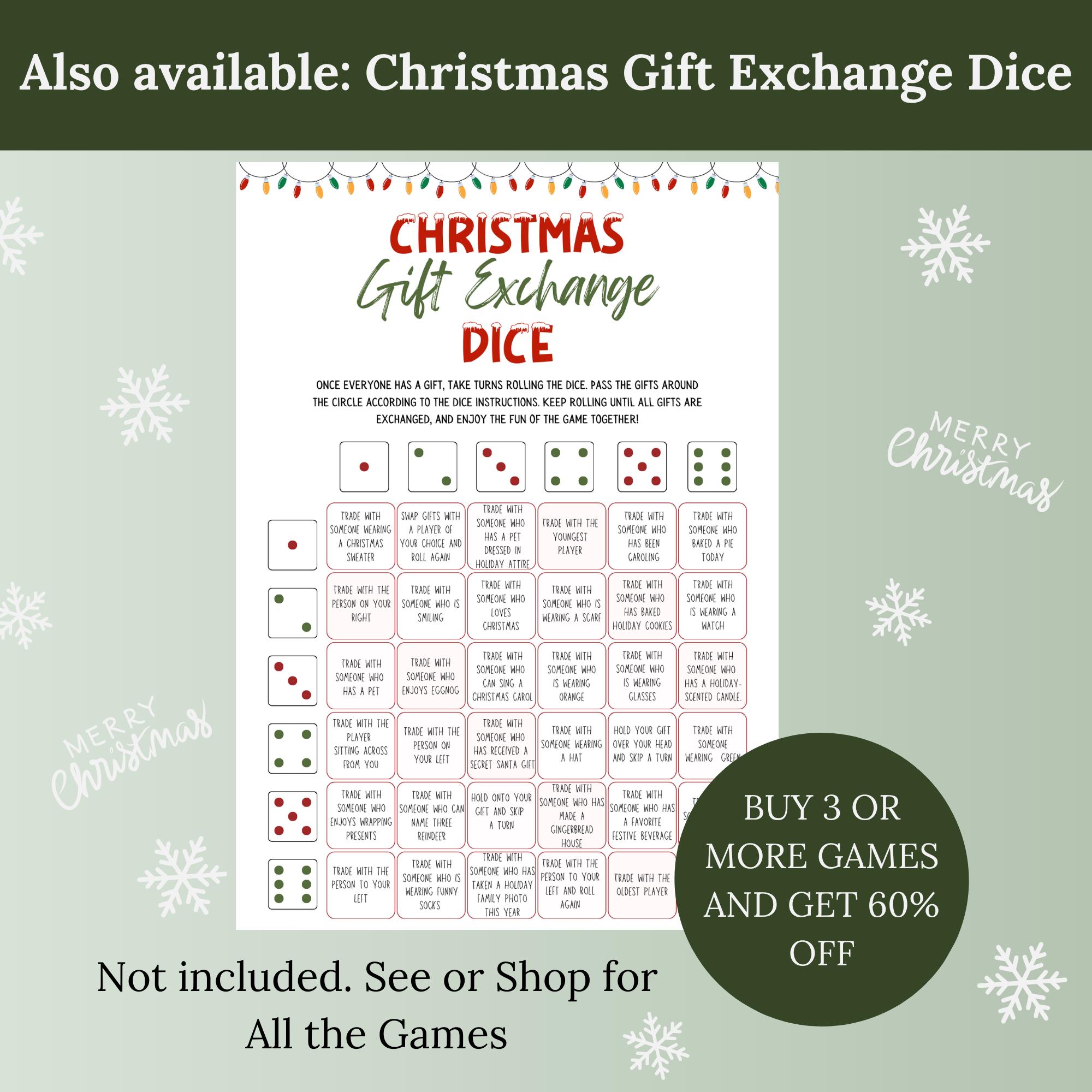 Left Right Poem - Fun Printable Christmas Gift Exchange Game for ...