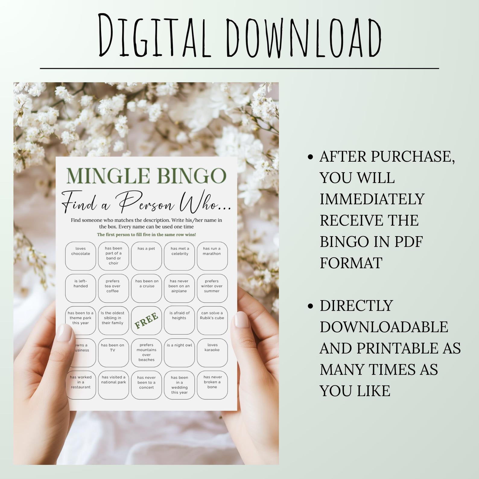 Getting to Know You Bingo, Fun Icebreaker Game for Office Parties, Team ...