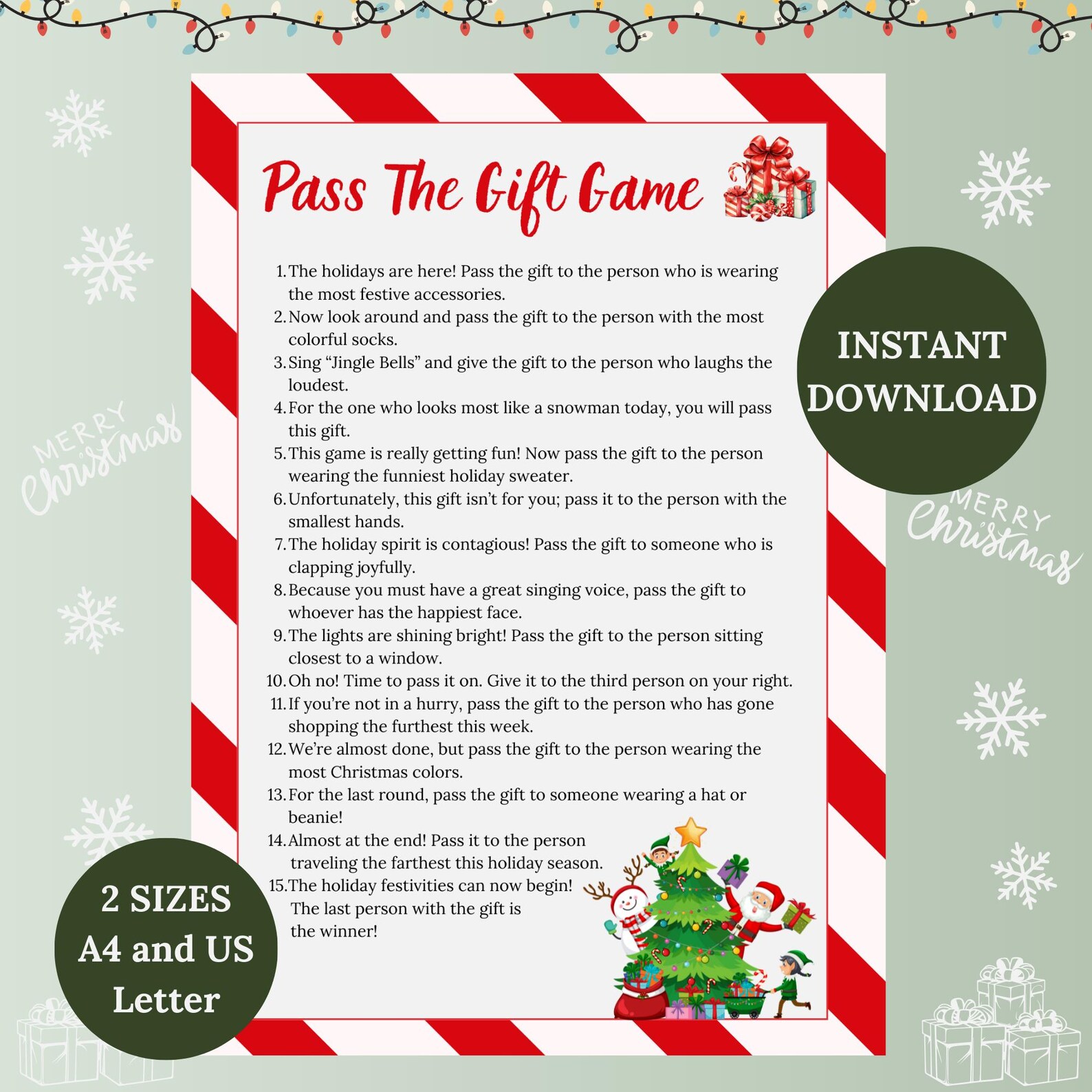Pass the Gift Game: Christmas Gift Exchange With Poems, White Elephant ...