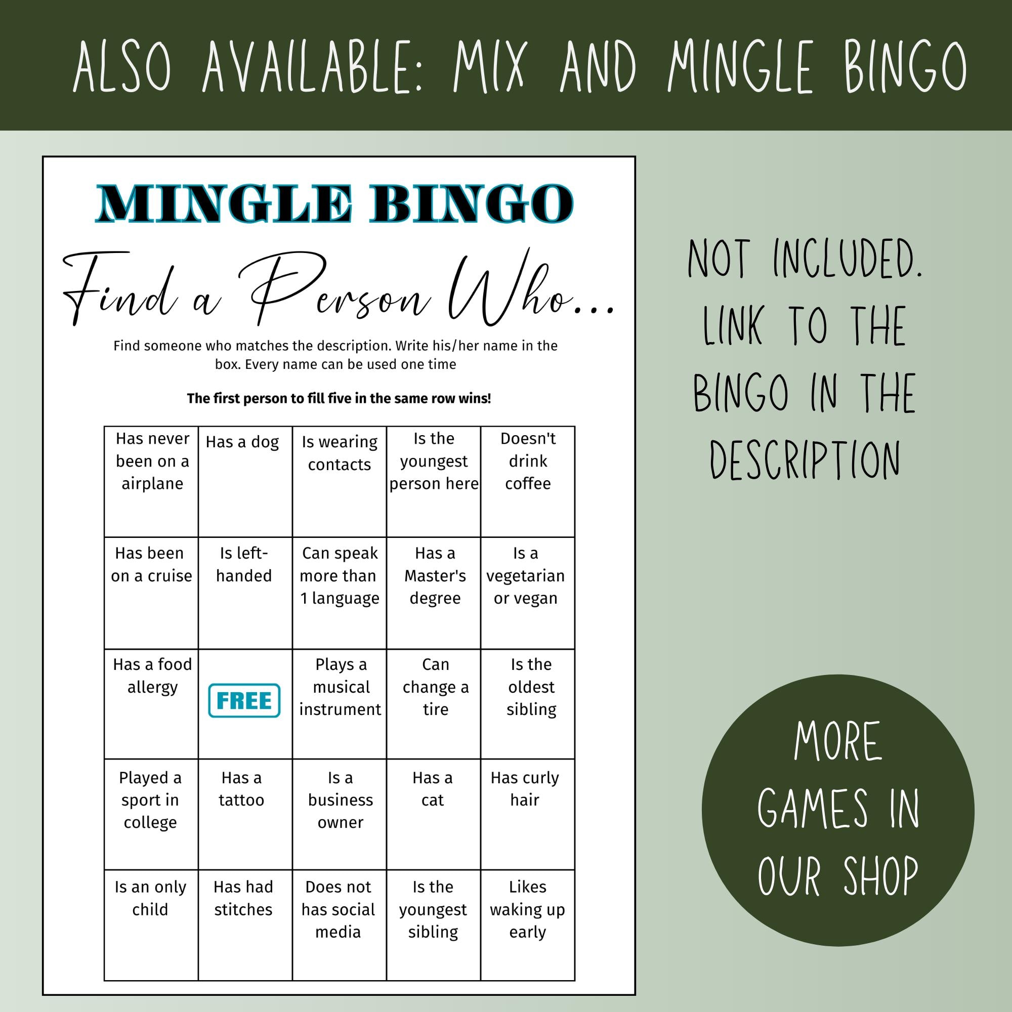 Get to Know You Icebreaker, Printable Bingo Game, Fun Team Building ...