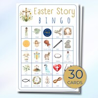 Easter Resurrection Bingo, Christian Easter Bingo, Church Easter ...