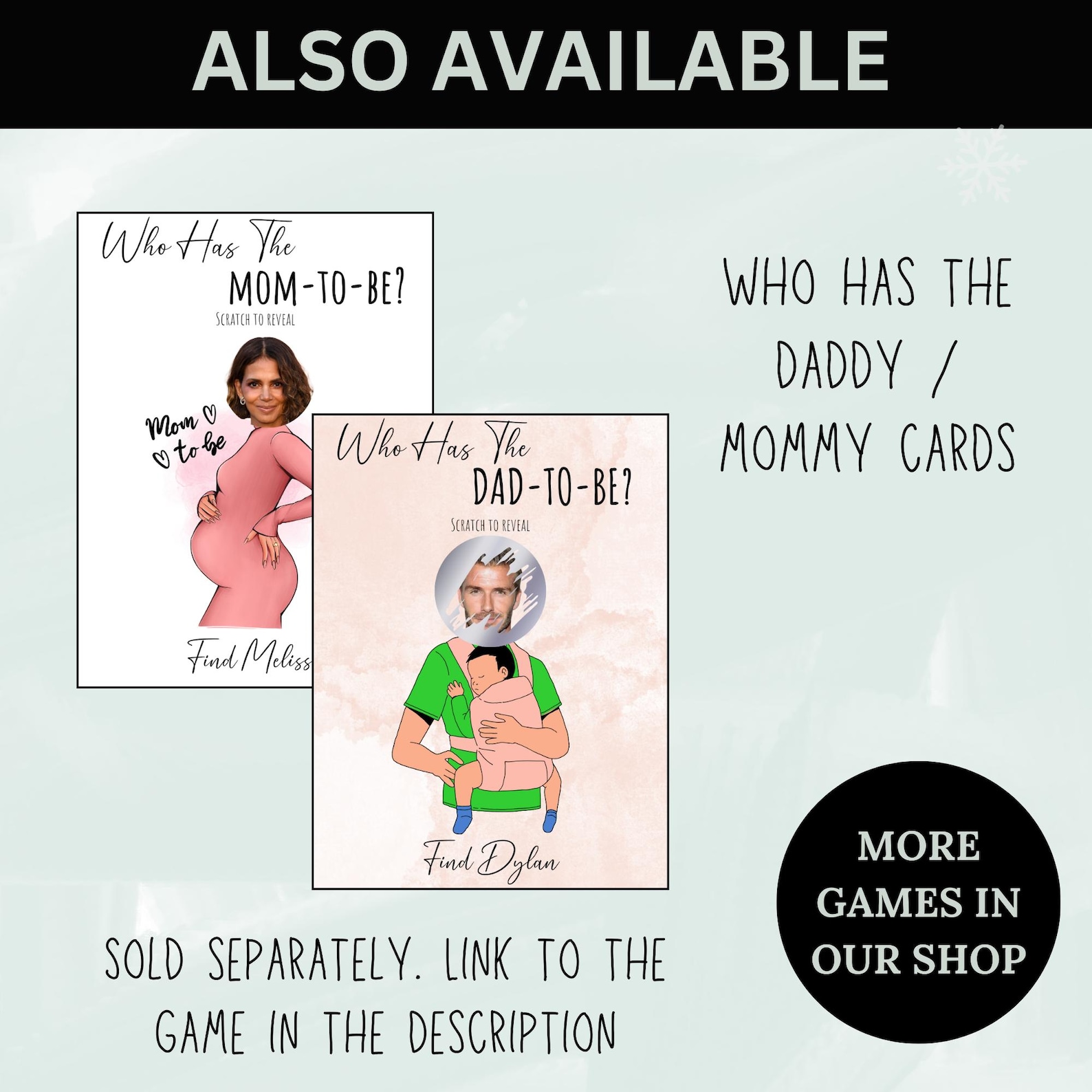 Baby Picture Guessing Game Template, Printable Guess Who Baby Shower ...