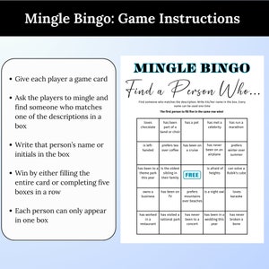 Mix and Mingle Bingo, Get to Know You Questions, Find Someone Who, Ice ...