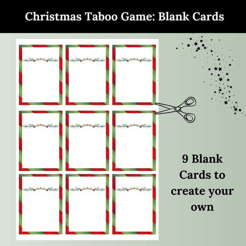 Christmas Taboo Game, Printable Games, Fun Family Christmas Games ...