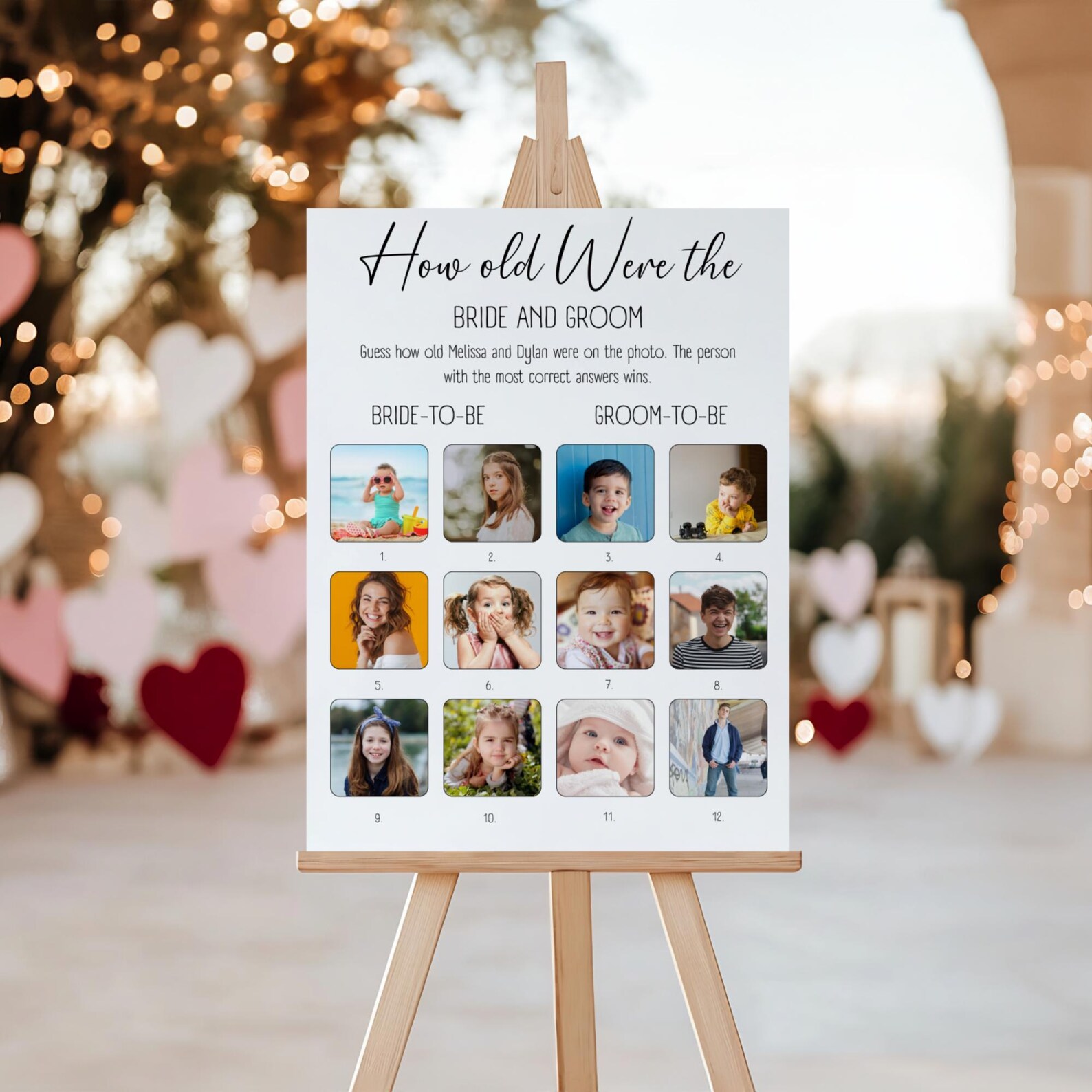 How Old Were They Canva Template, Editable Bridal Shower Game, Instant ...