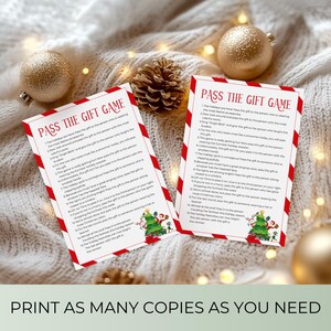 Pass the Gift Game: Christmas Gift Exchange With Poems, White Elephant ...