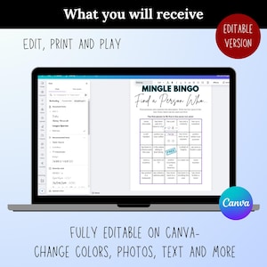 Editable Mix and Mingle Bingo - Printable Ice Breaker Game With Get to ...
