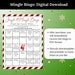 Christmas Jingle and Mingle Bingo, Family Reunion Game, Getting to Know ...