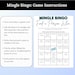 Editable Mix and Mingle Bingo - Printable Ice Breaker Game With Get to Know You Questions ...