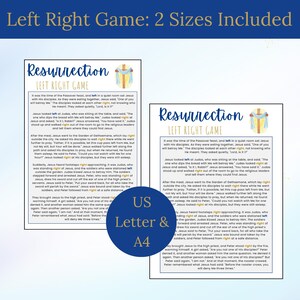 Left Right Easter Game, Printable Bible Activity, Fun Family ...
