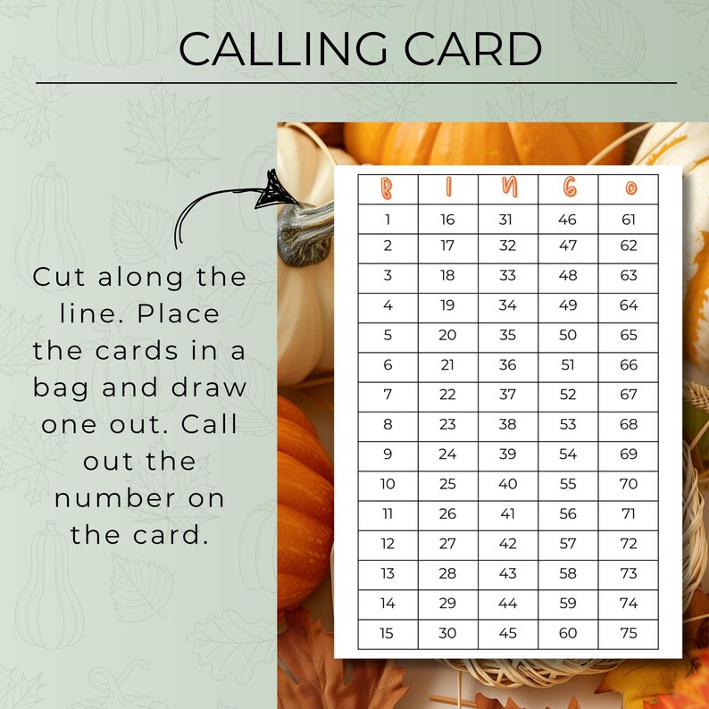 Thanksgiving Number Bingo, 30 Printable Cards, Fun Friendsgiving Game ...
