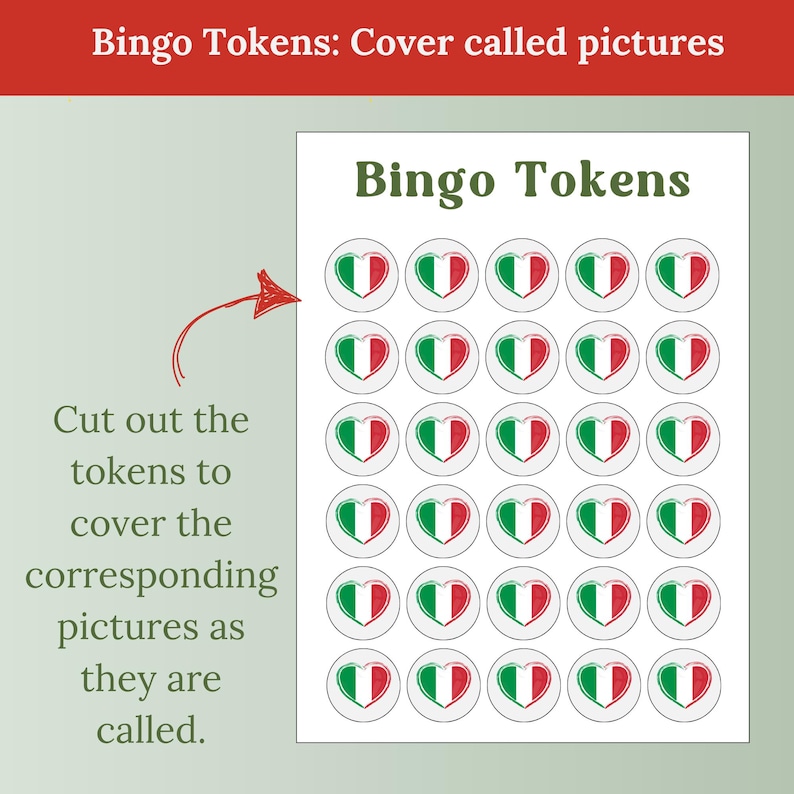 Italy Bingo Printable Game – 30 Unique Bingo Cards, Fun Family Game ...