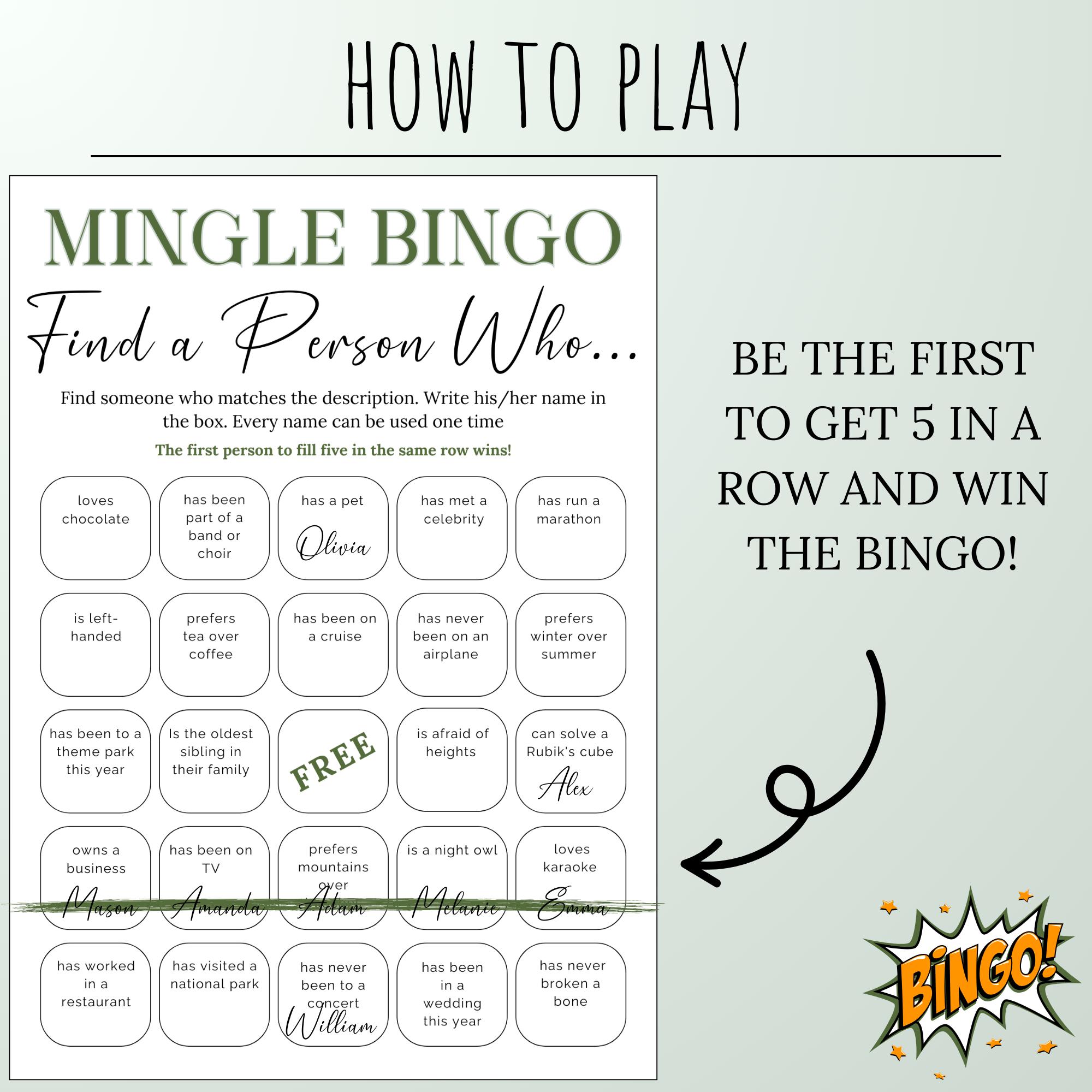 Getting to Know You Bingo, Fun Icebreaker Game for Office Parties, Team ...
