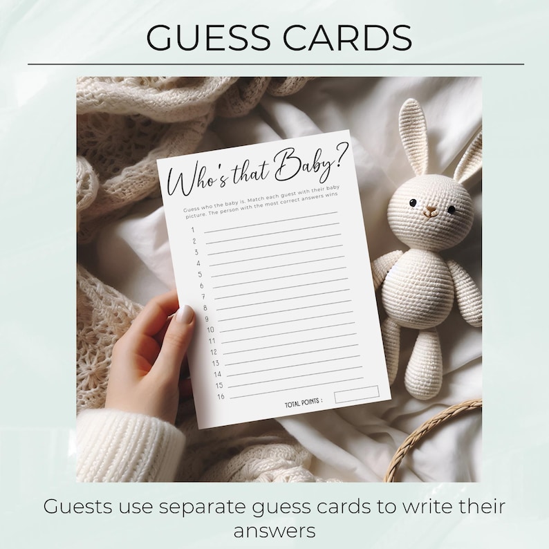 Who's That Baby Photo Game, Printable Guess Who Baby Shower Game ...