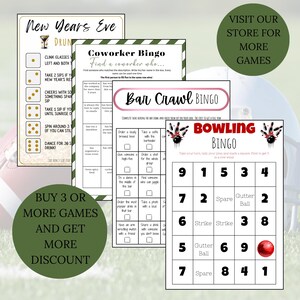 Football Bingo Cards, Perfect for College Bowl Games, Instant Download ...