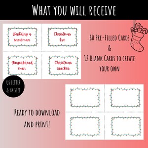 Christmas Charades, Family Game, Christmas Pictionary, Holiday Kids ...