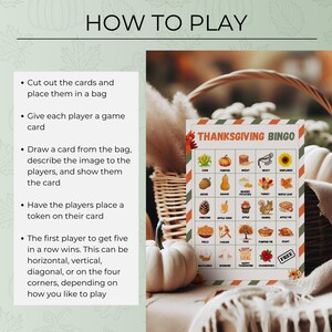 Thanksgiving Bingo Cards, Games and Activities, Family Reunion ...
