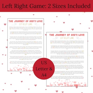 Left Right Valentine Game, Sunday School Game, Fun Printable Gift ...