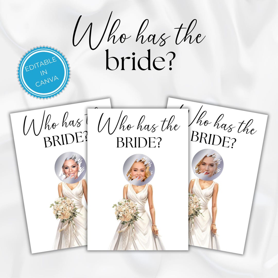 Who Has the Bride Scratch off Game, Printable Bridal Shower ...