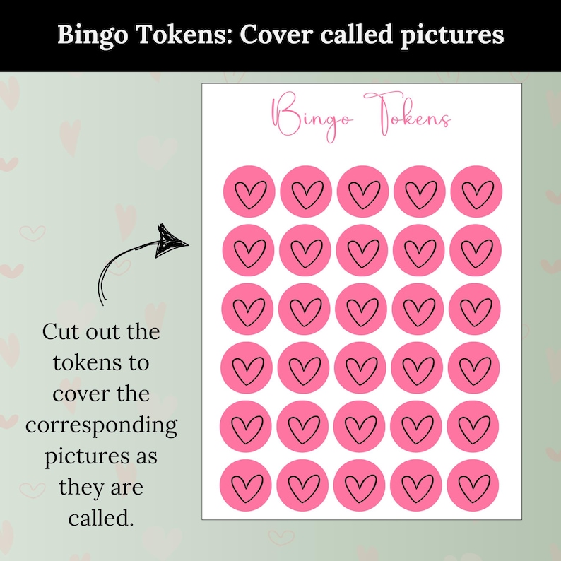 Valentines Day Bingo - 30 Fun Bingo Cards, Valentine Printable Games ...