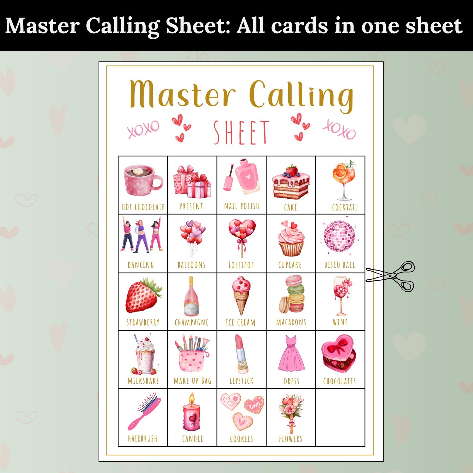 Galentines Day Bingo, Printable Galentines Game, 30 Unique Cards - Fun ...