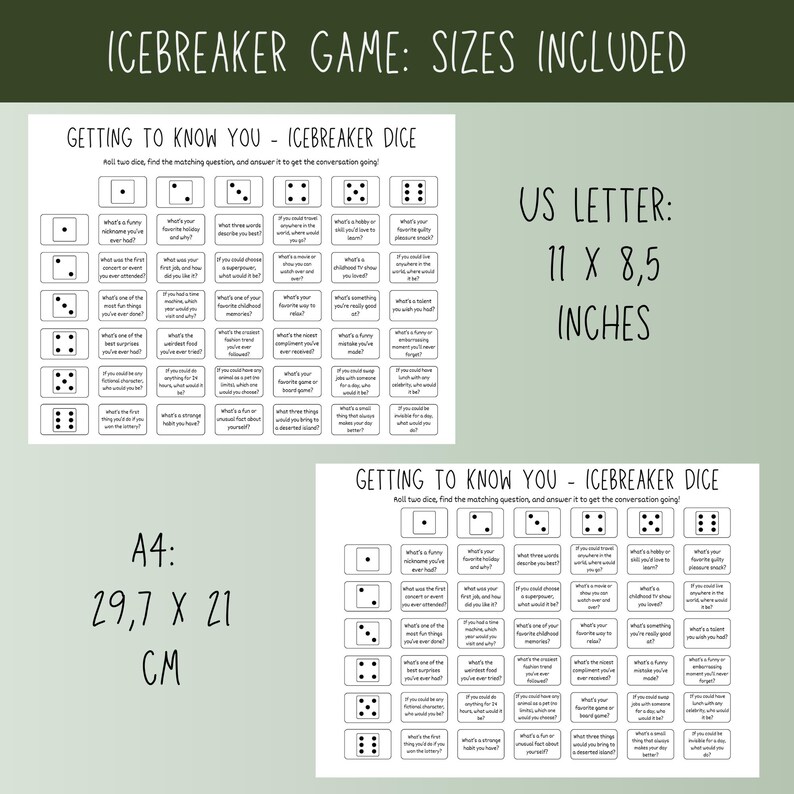 Get to Know You Icebreaker, Printable Bingo Game, Fun Team Building ...
