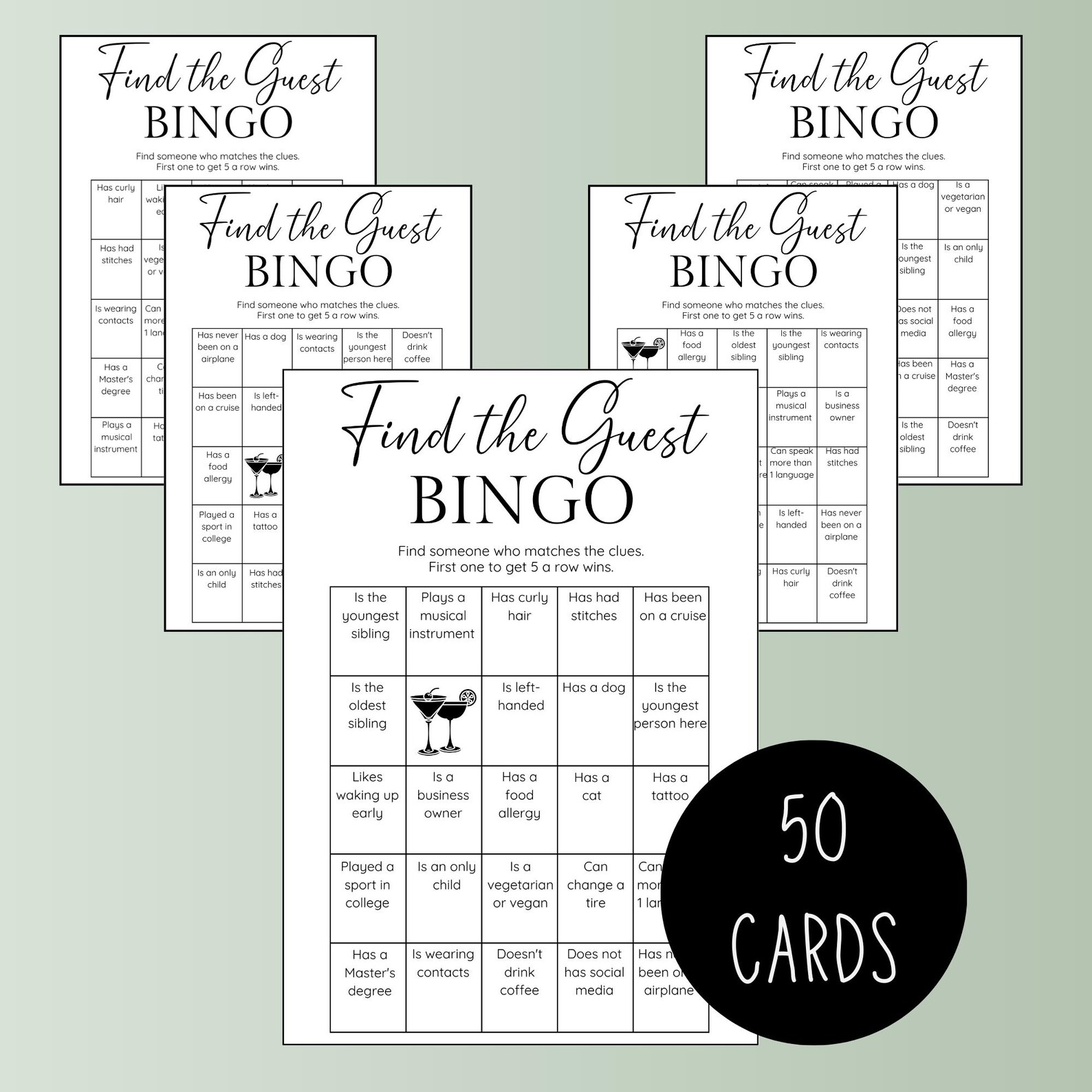 Get to Know You Bingo Template, Icebreaker Game for Team Building ...