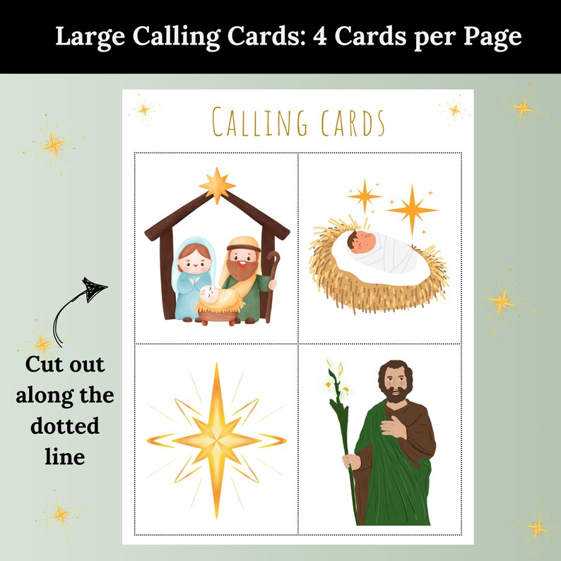 Nativity Bingo Printable, Christian Christmas Game, Fun Bible Activity ...