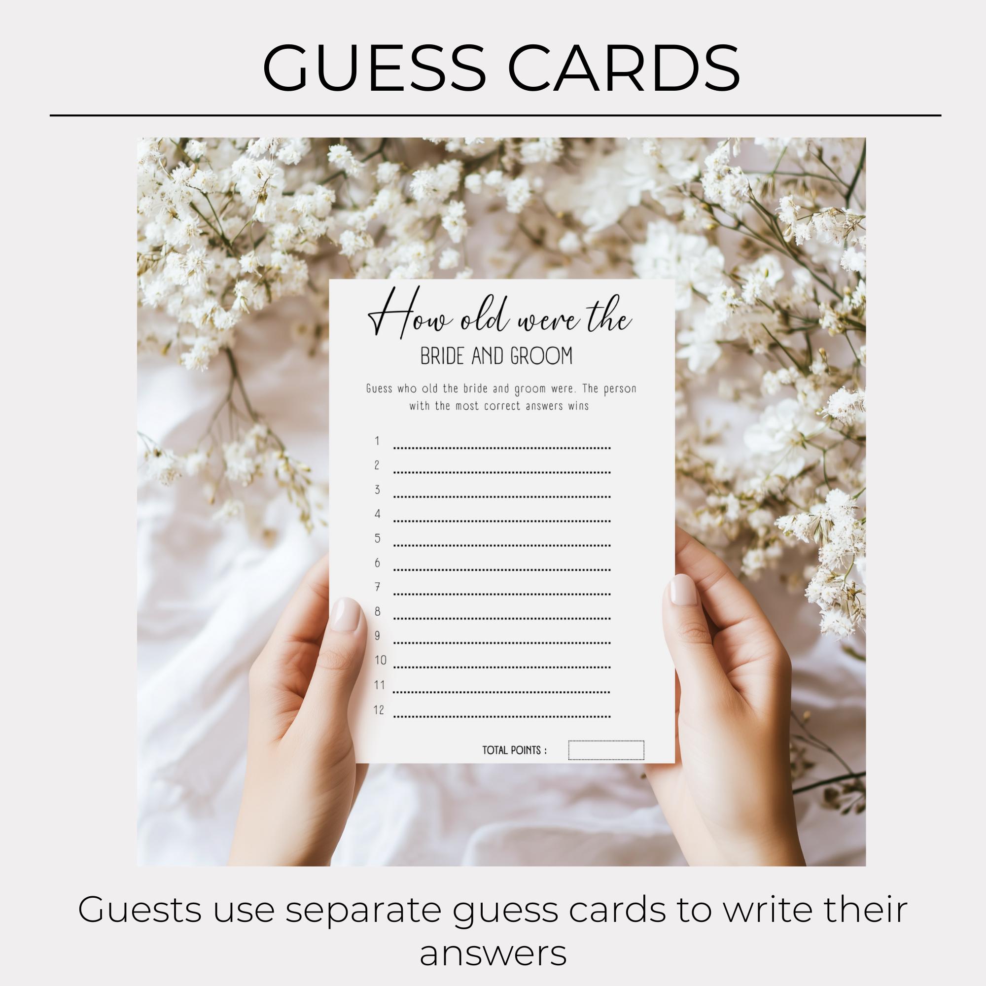 How Old Were They Canva Template, Editable Bridal Shower Game, Instant ...