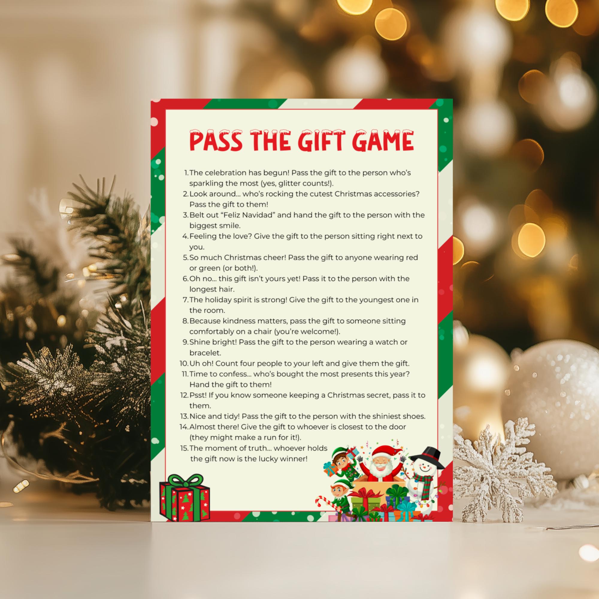 Pass the Gift Game: Christmas Gift Exchange, White Elephant & Yankee ...