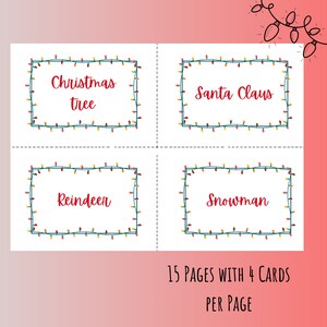 Christmas Charades, Family Game, Christmas Pictionary, Holiday Kids ...