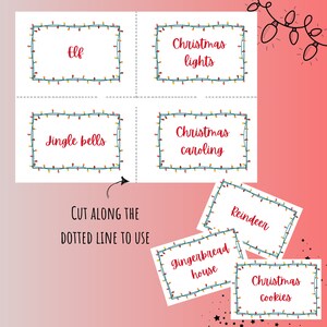 Christmas Charades, Family Game, Christmas Pictionary, Holiday Kids ...