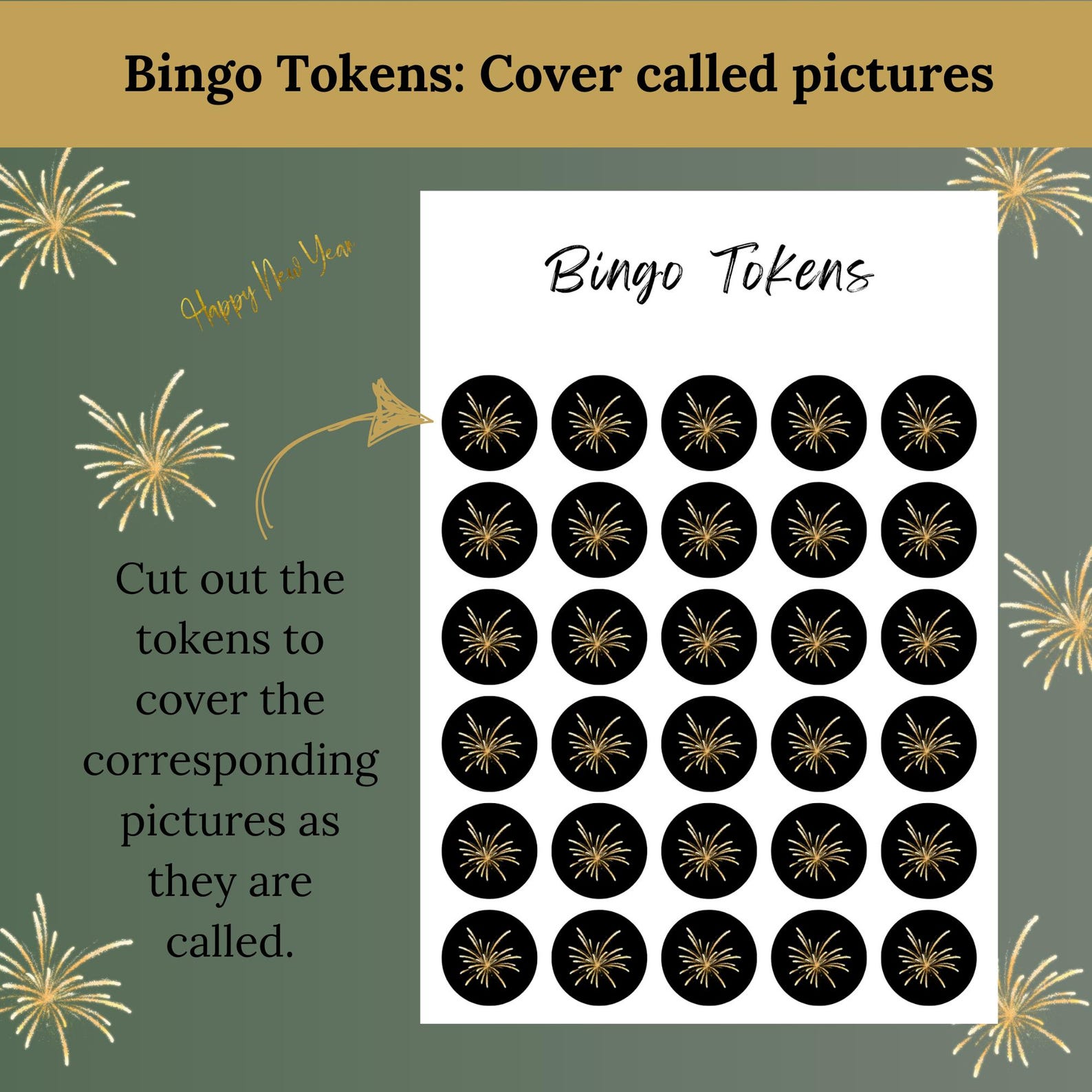 New Years Eve Bingo - 30 Printable Cards, Fun New Years Eve Games for ...