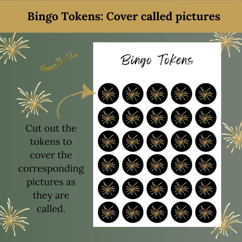 New Years Eve Bingo - 30 Printable Cards, Fun New Years Eve Games for ...