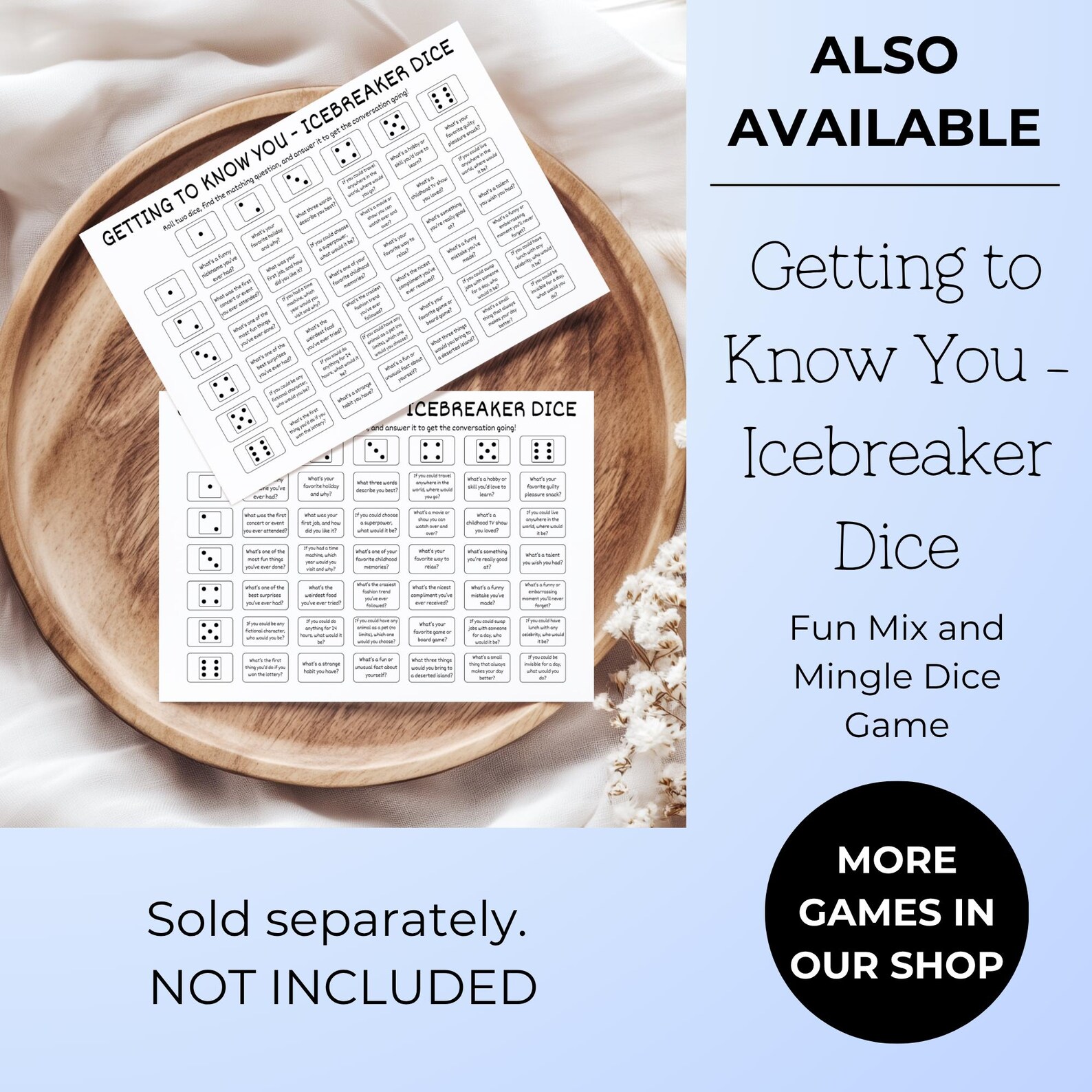 Mix and Mingle Bingo, Get to Know You Questions, Find Someone Who, Ice ...