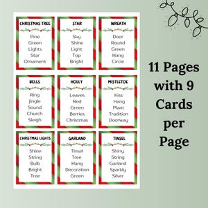 Christmas Taboo Game, Printable Games, Fun Family Christmas Games ...