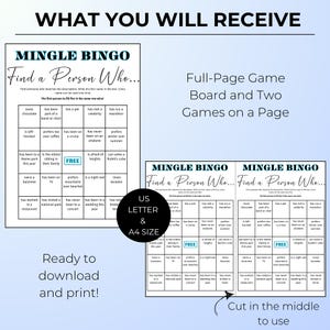 Mix and Mingle Bingo, Get to Know You Questions, Find Someone Who, Ice ...
