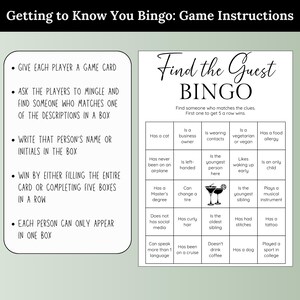 Get to Know You Bingo - Editable & Printable Ice Breaker, Mix and ...