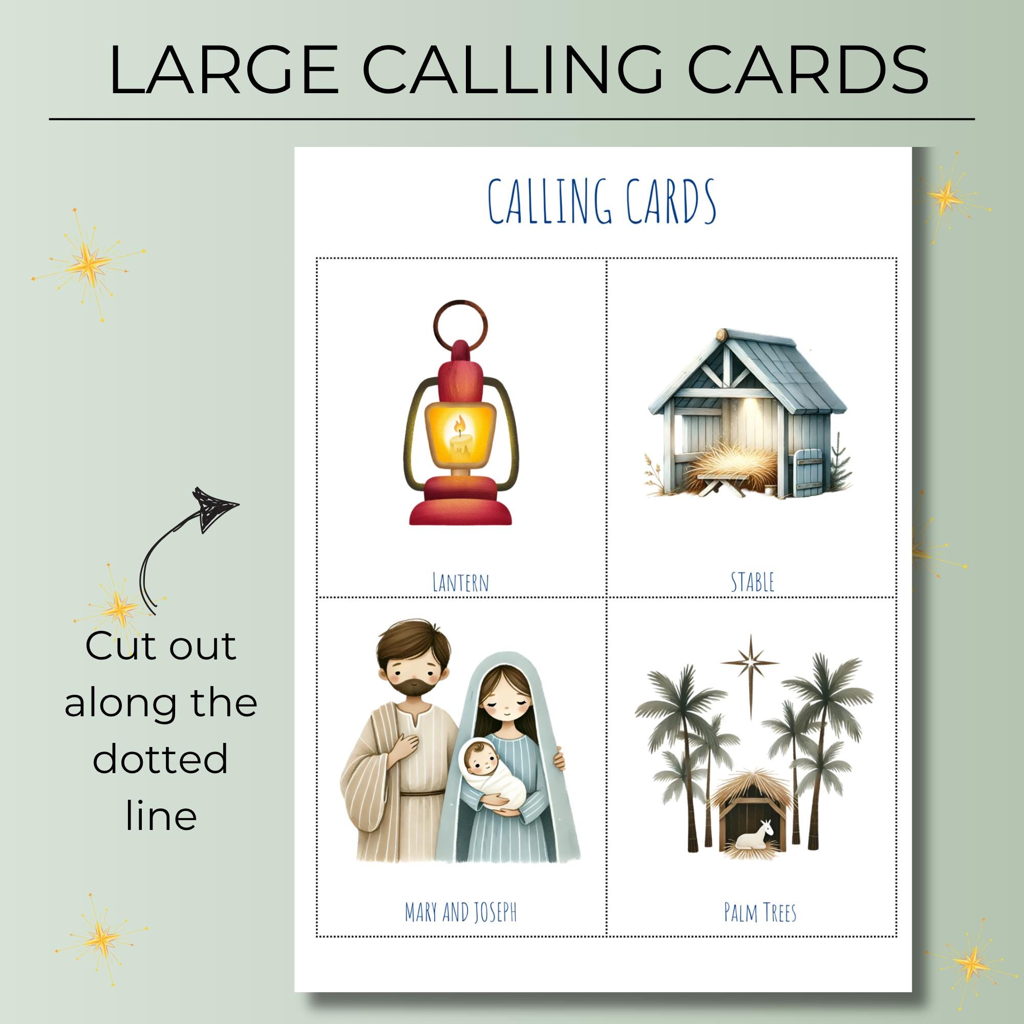 Nativity Bingo Game, 30 Printable Cards, Perfect for Church, Bible ...