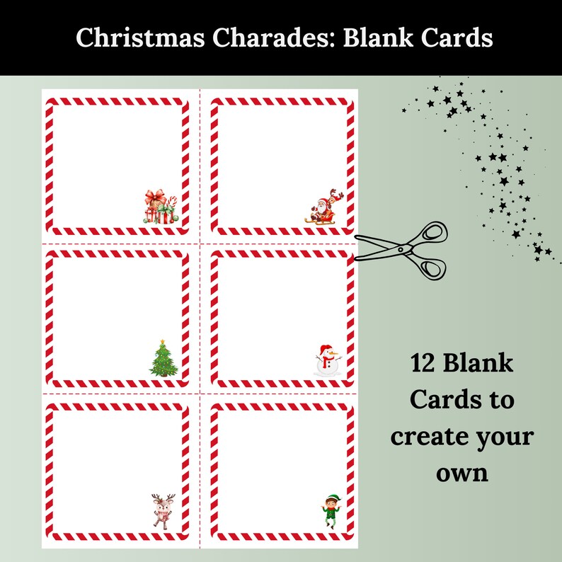 Christmas Charades, Printable Games, Christmas Pictionary, Fun ...