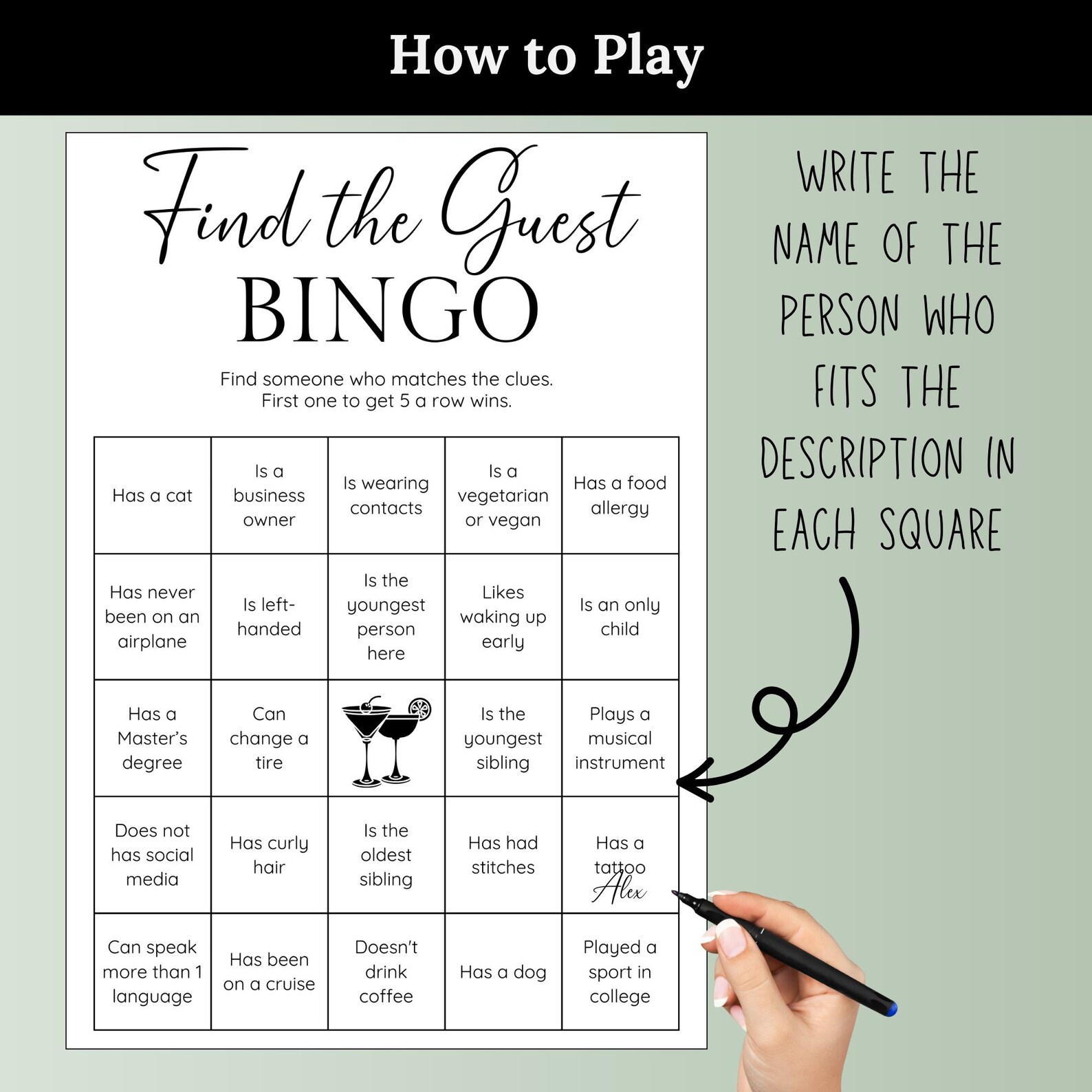 Get to Know You Bingo - Editable & Printable Ice Breaker, Mix and ...