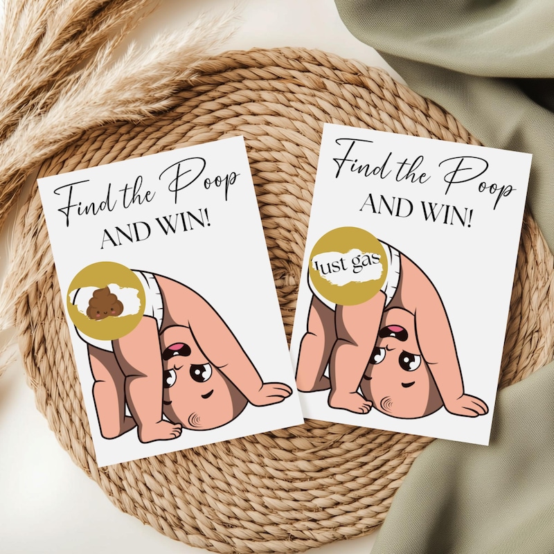 Poop Scratch off Baby Shower Game - Etsy