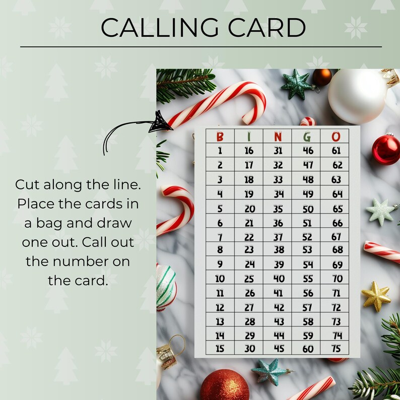 Christmas Number Bingo - 50 Christmas Bingo Cards, Fun Christmas Games ...