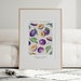 Plum Wall Art Fruit Print Digital Download Retro Wall Art Printable ...