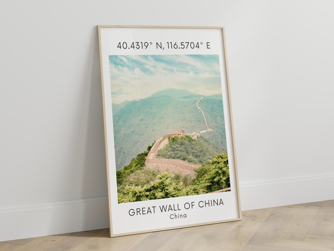 China Travel Print Great Wall of China Travel Poster Travel Art Print ...