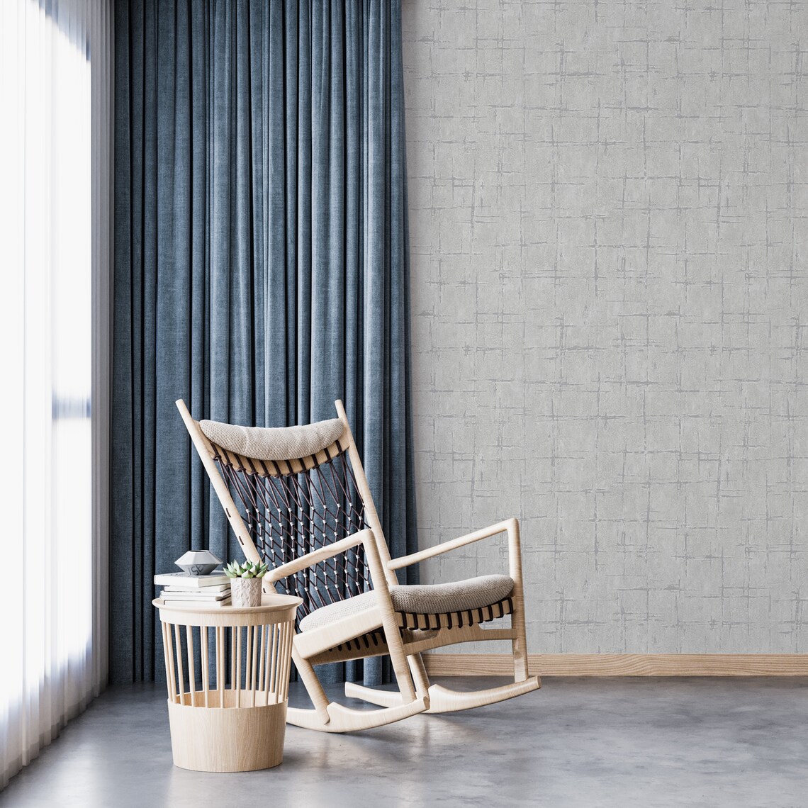 Luxury Textured Cut Squares Pattern Wallpaper, White Textured ...