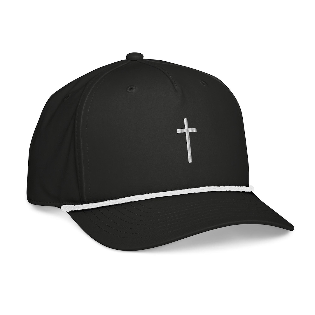 Cross Embroidered Hat | Latin Cross Rope Hat | Crucifix Hat | Religious ...
