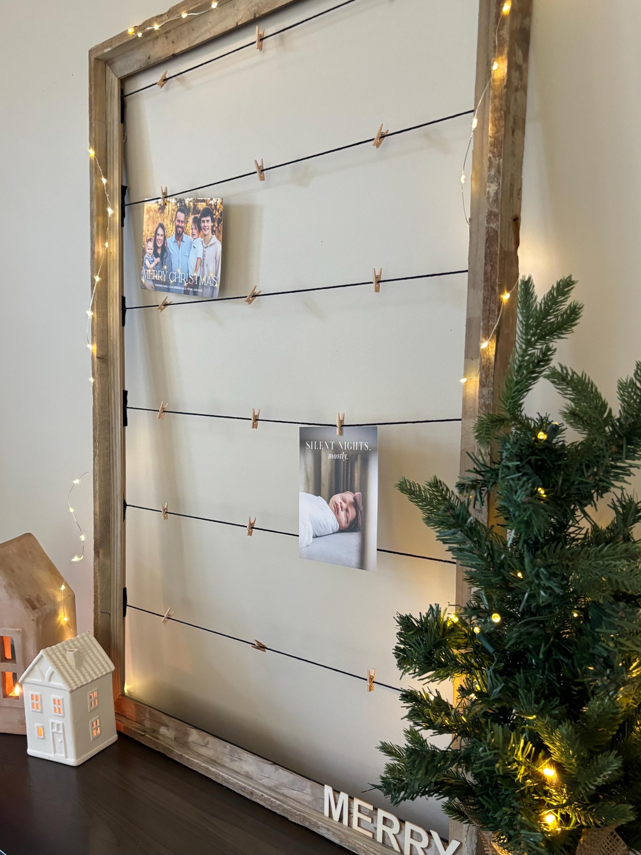 Christmas Card Display Frame Christmas Gift Display Frame Photo Display ...